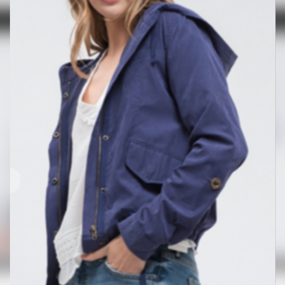 Blu Pepper | Jackets & Coats | Hp New Mine By Blu Pepper Blue Jacket ...